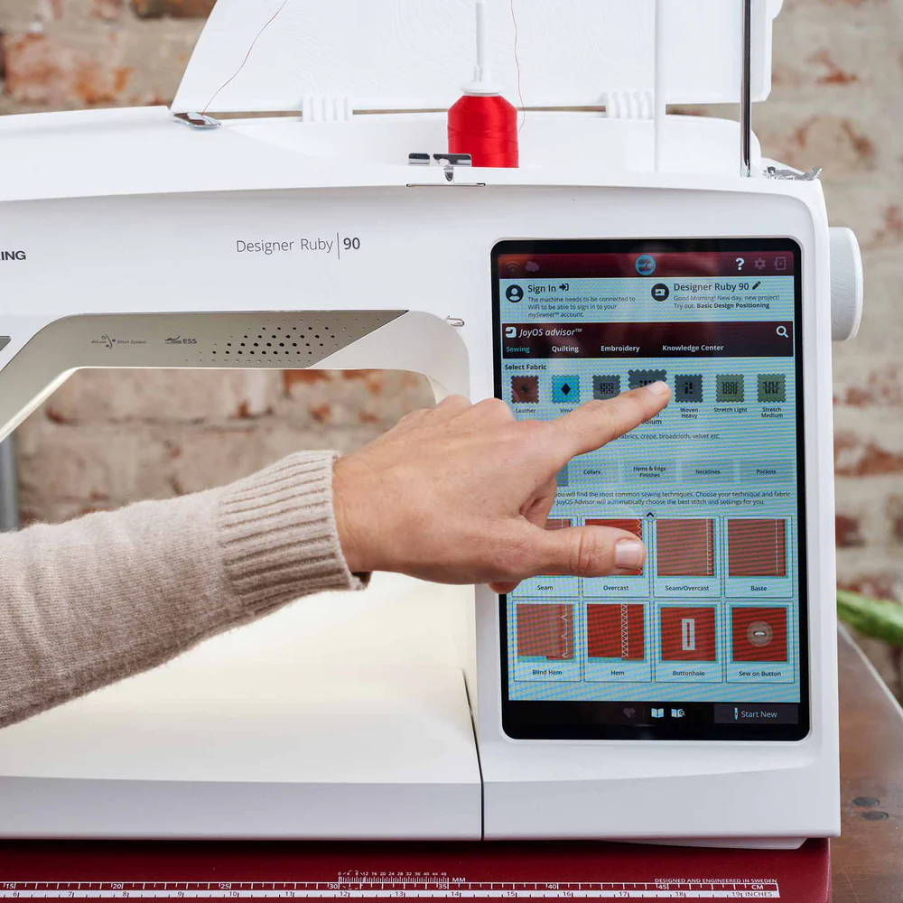 HUSQVARNA® VIKING® DESIGNER RUBY™ 90 Sewing & Embroidery Machine ...